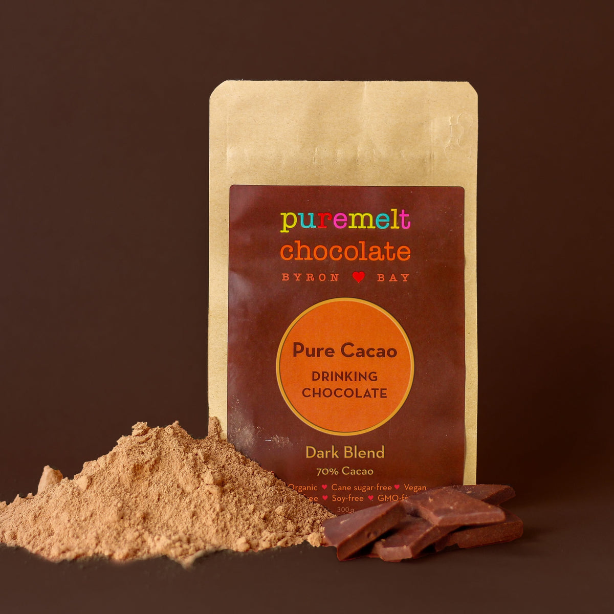 Organic Pure Cacao Drinking Chocolate | Organic, Raw, Unadulterated ...