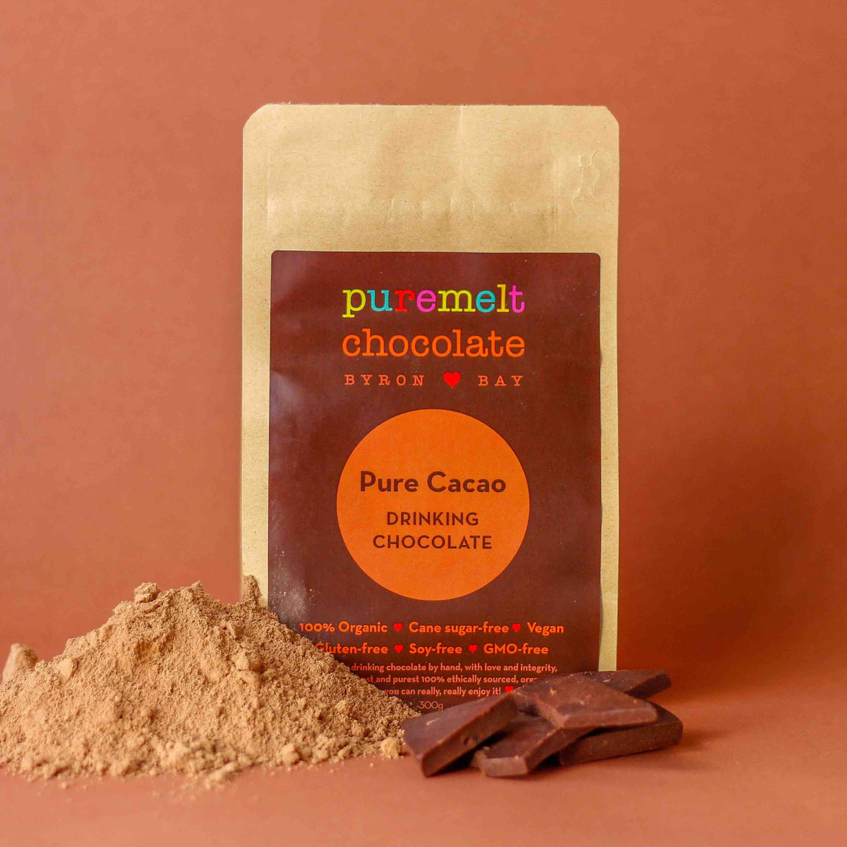 Organic Pure Cacao Drinking Chocolate | Organic, Raw, Unadulterated ...